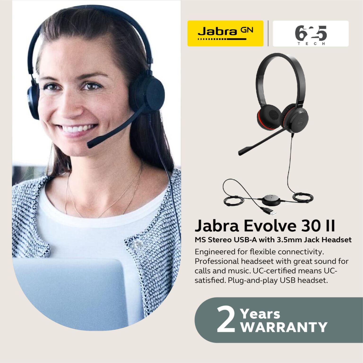 30 ack EVOLVE Jabra II UC
